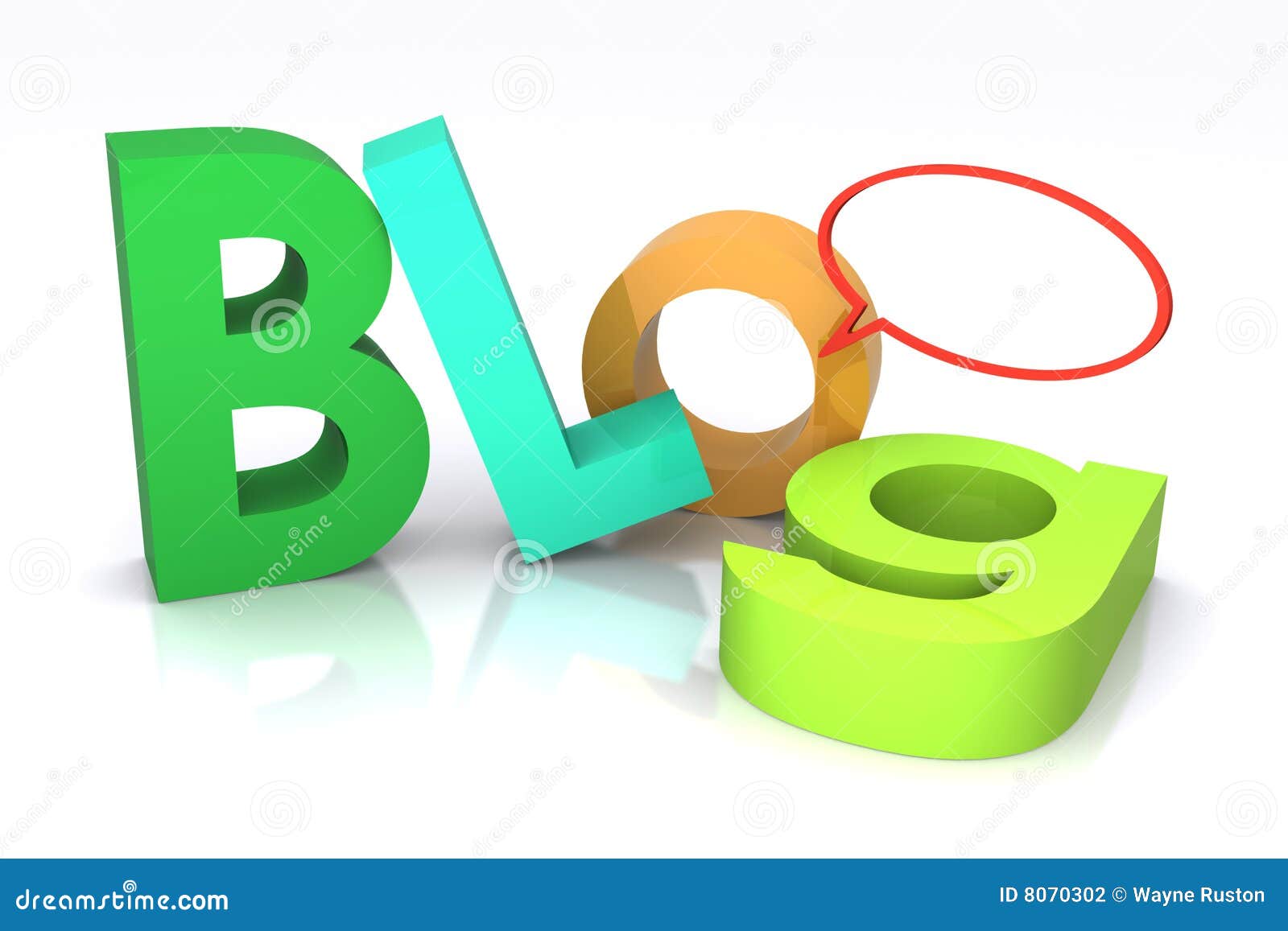 Blog stock illustration. Illustration of colour, colors - 8070302