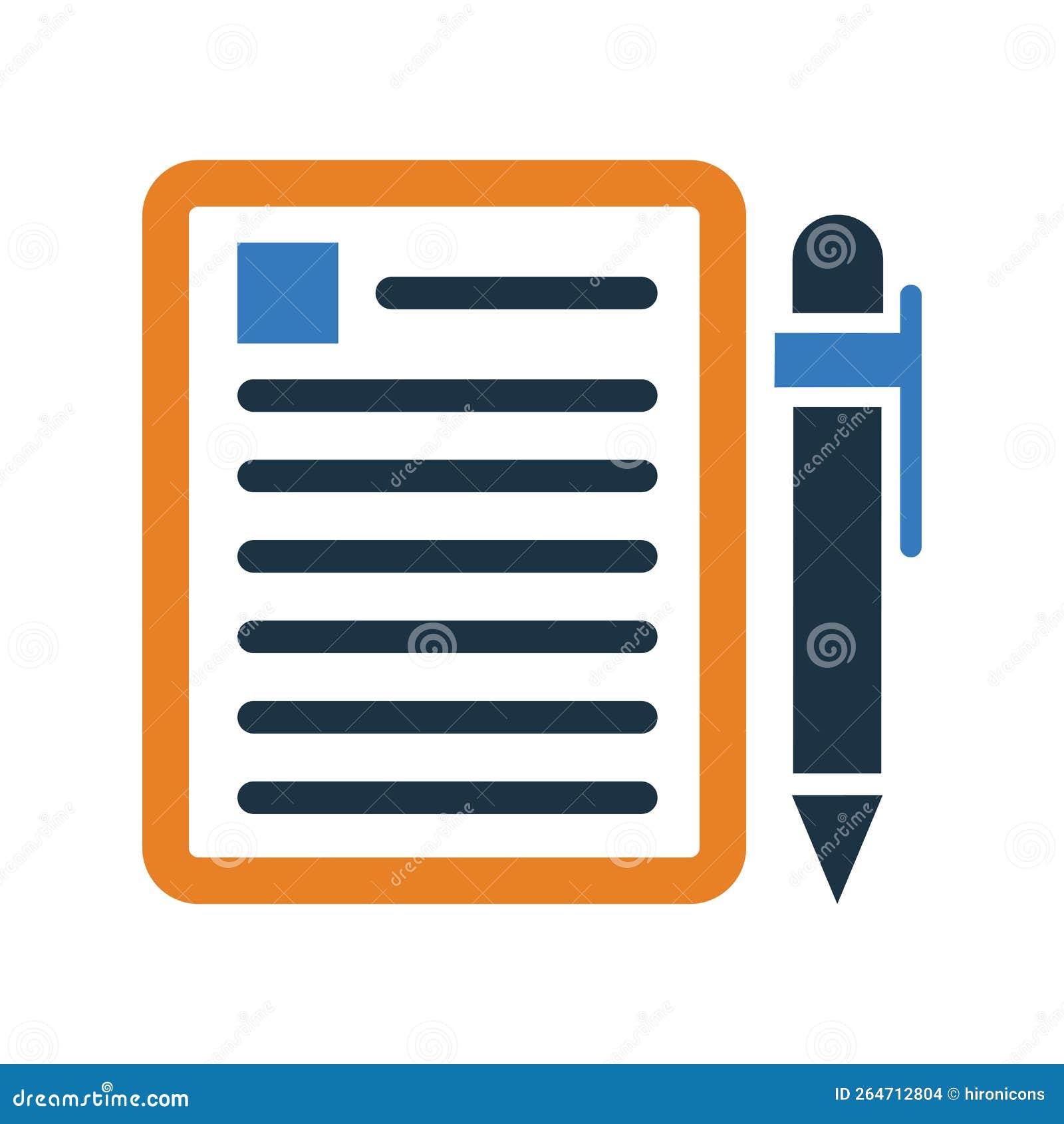 Blog article writing icon stock vector. Illustration of document ...