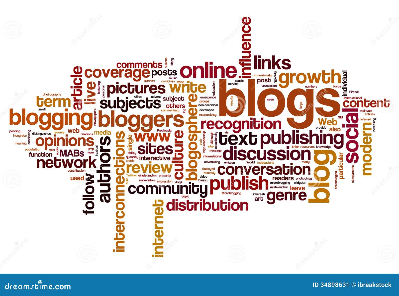 Blog and Blogging Concept Background Stock Illustration - Illustration ...