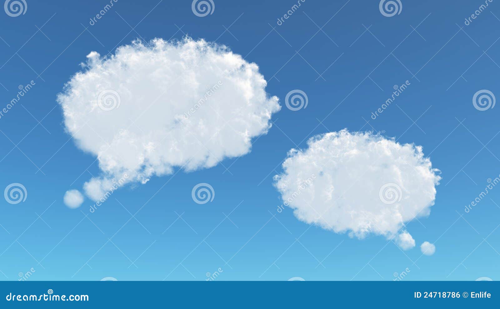 Blog bubbles from clouds stock photo. Image of concept - 24718786