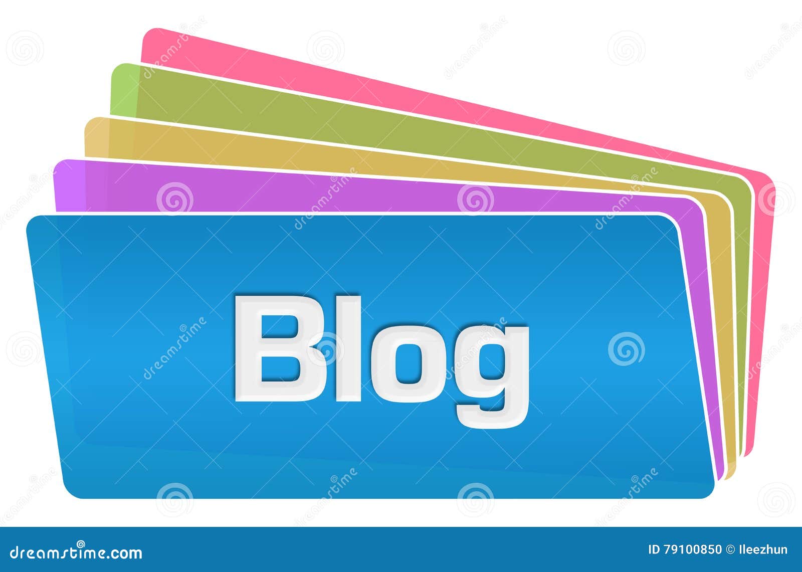 Blog Colorful Squares Stack Stock Illustration - Illustration of ...