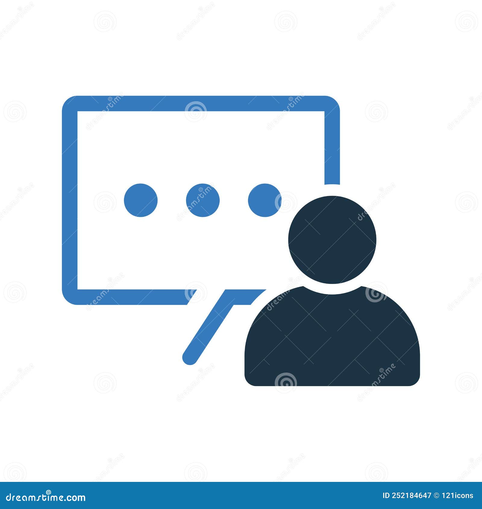 Blog Commenting Icon. Simple Editable Vector Graphics Stock Vector ...