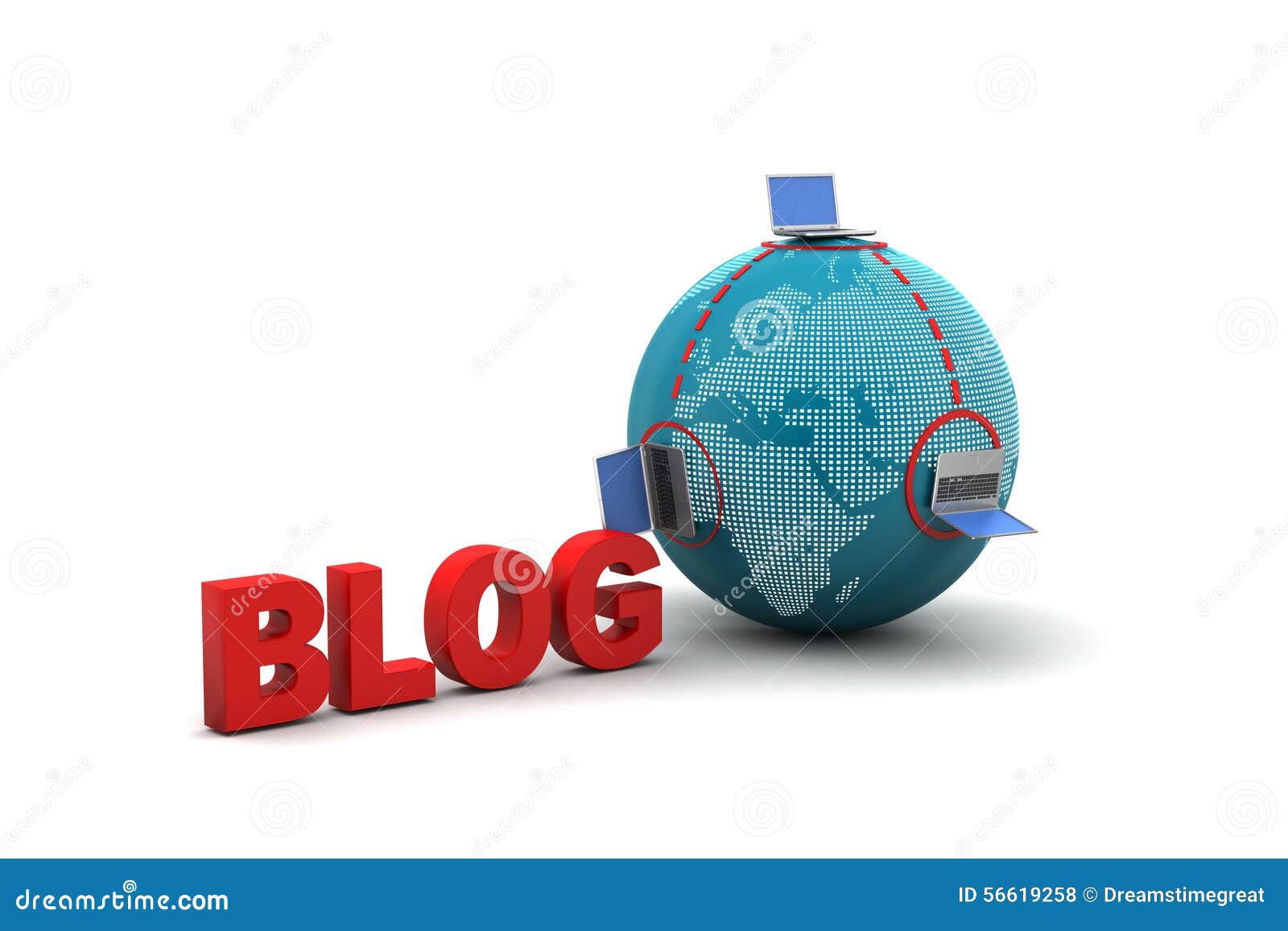 Blog communication concept stock illustration. Illustration of ...