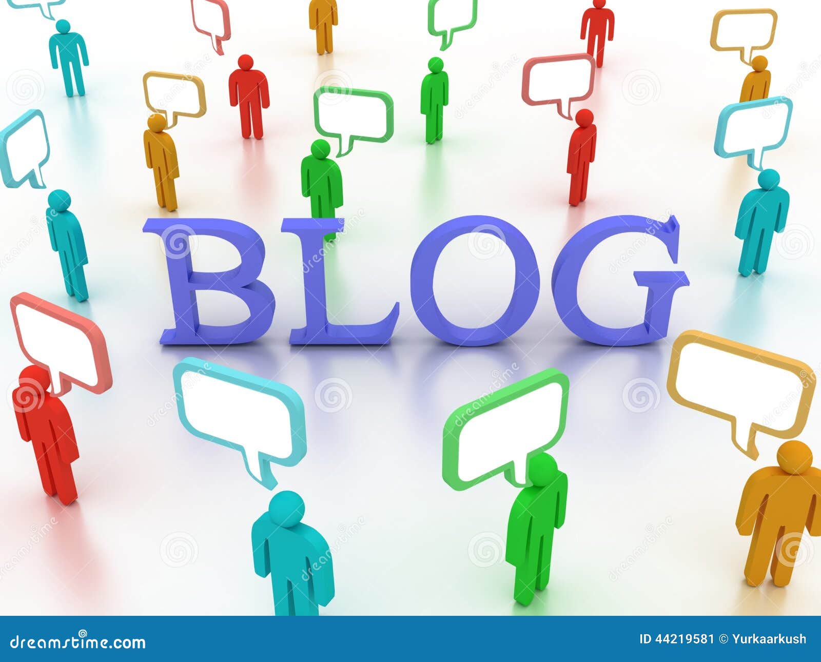 Blog Concept stock illustration. Illustration of color - 44219581