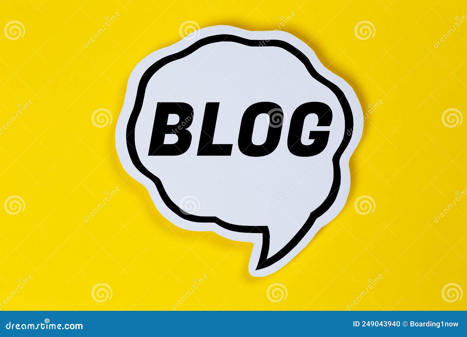 Blog Discours Bulle Concept De Communication Parler Dire Photo stock ...