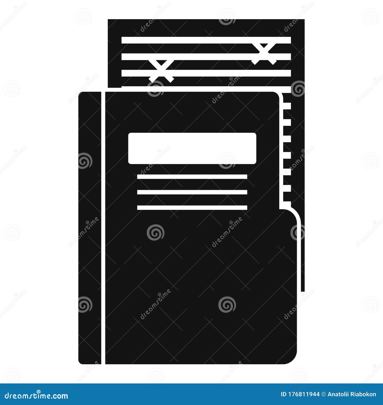 Blog Folder Edit Icon, Simple Style Stock Vector - Illustration of clip ...