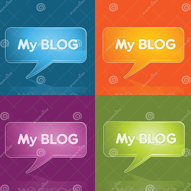 Blog icon stock vector. Illustration of messenger, dimension - 13514056