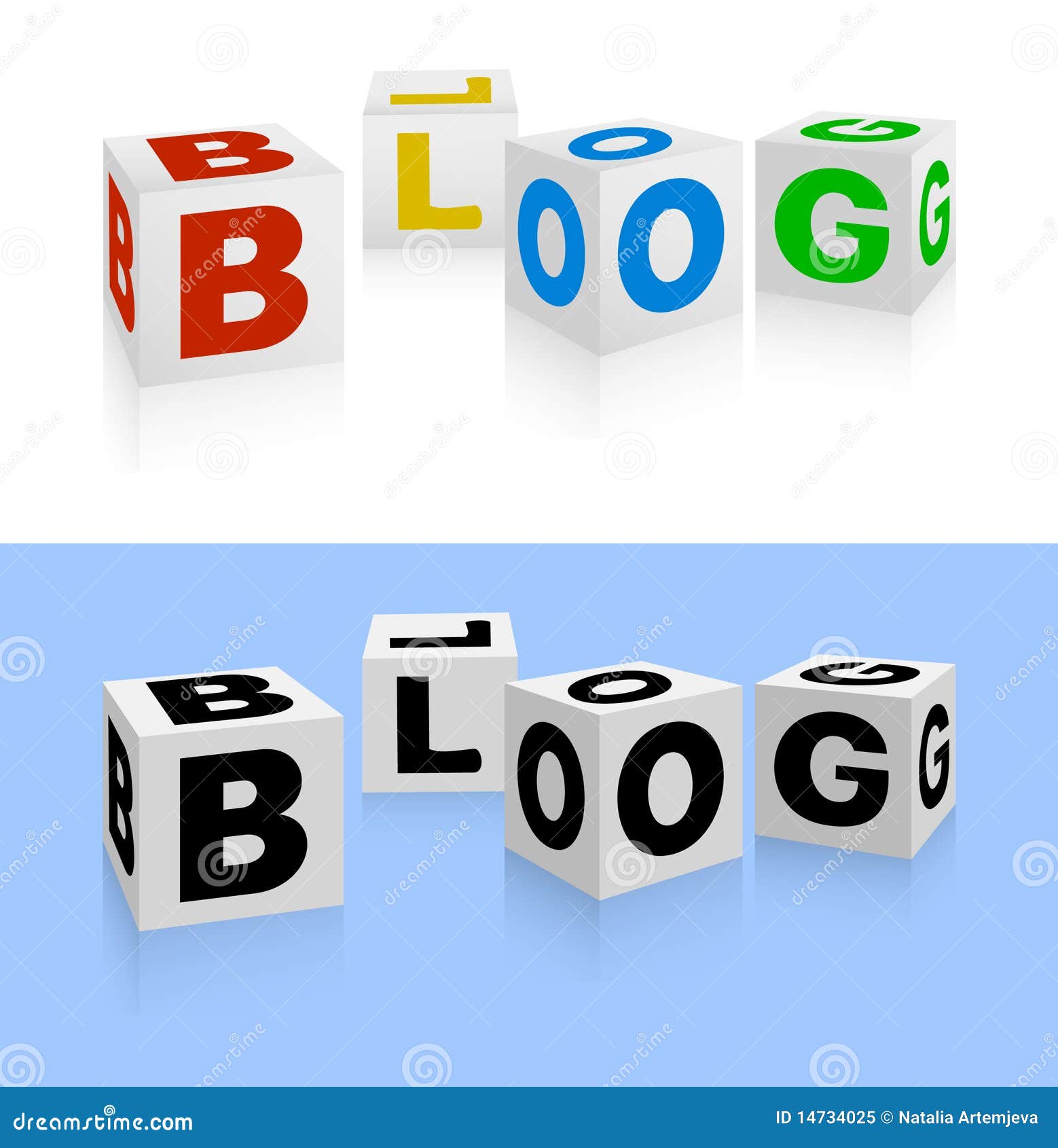 Blog icon stock vector. Illustration of color, reflection - 14734025