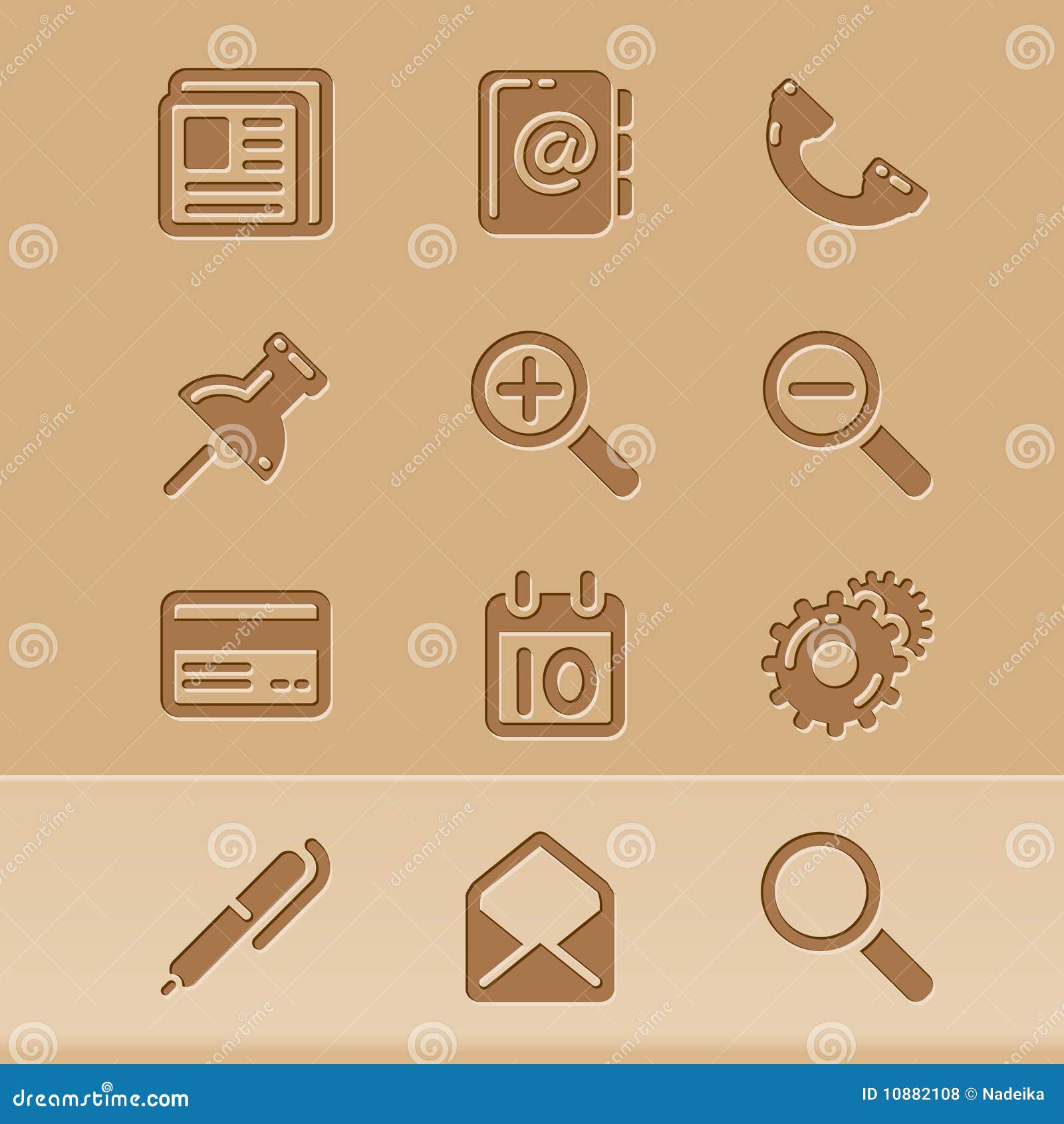 Blog icons 1 stock vector. Illustration of book, cardboard - 10882108