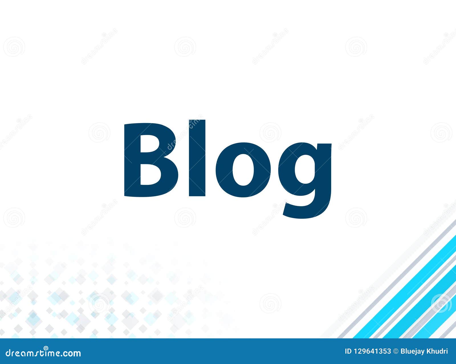 Blog Modern Flat Design Blue Abstract Background Stock Illustration ...