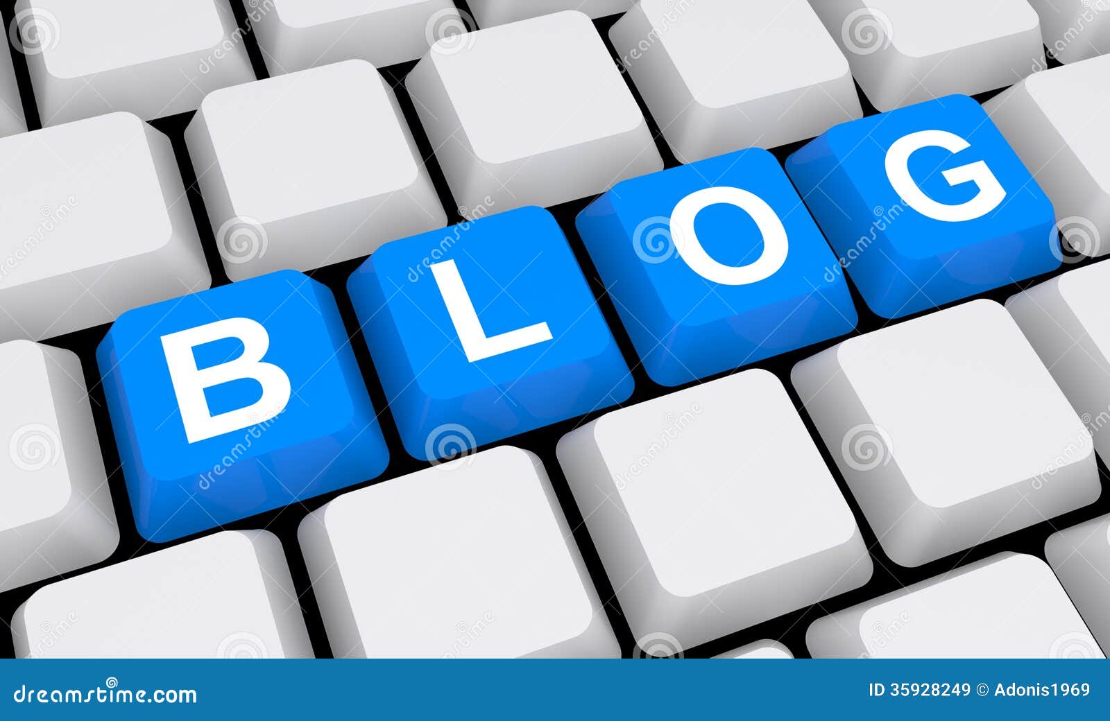Blog keyboard stock illustration. Illustration of keys - 35928249