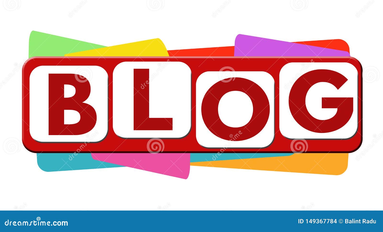 Blog label or sticker stock vector. Illustration of abstract - 149367784