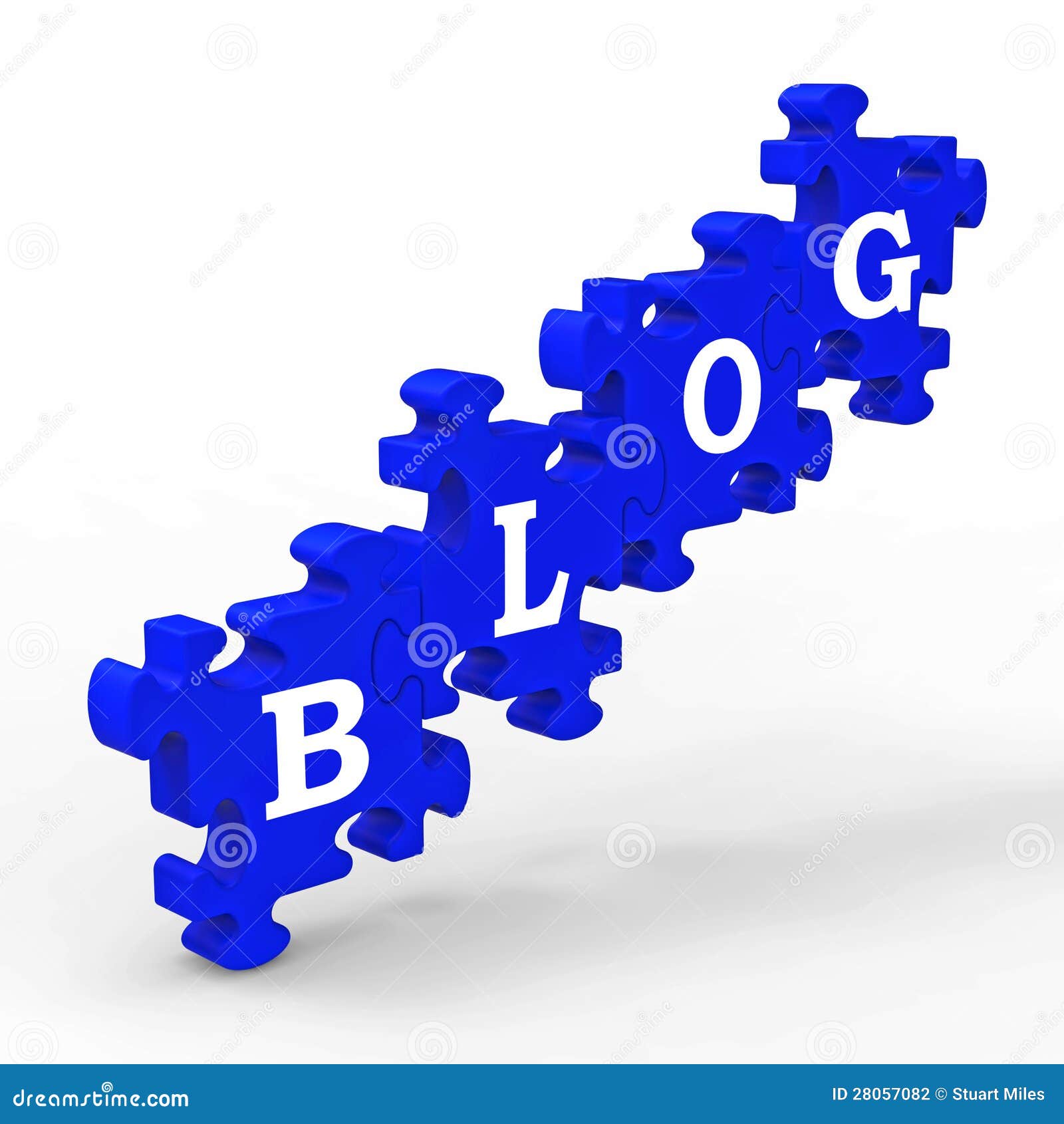 Blog Letters - Colorful Vector Illustration - Isolated On White ...