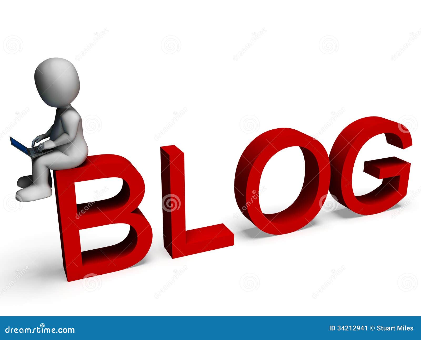 Blog Media Shows Weblog Website Stock Illustration - Illustration of ...