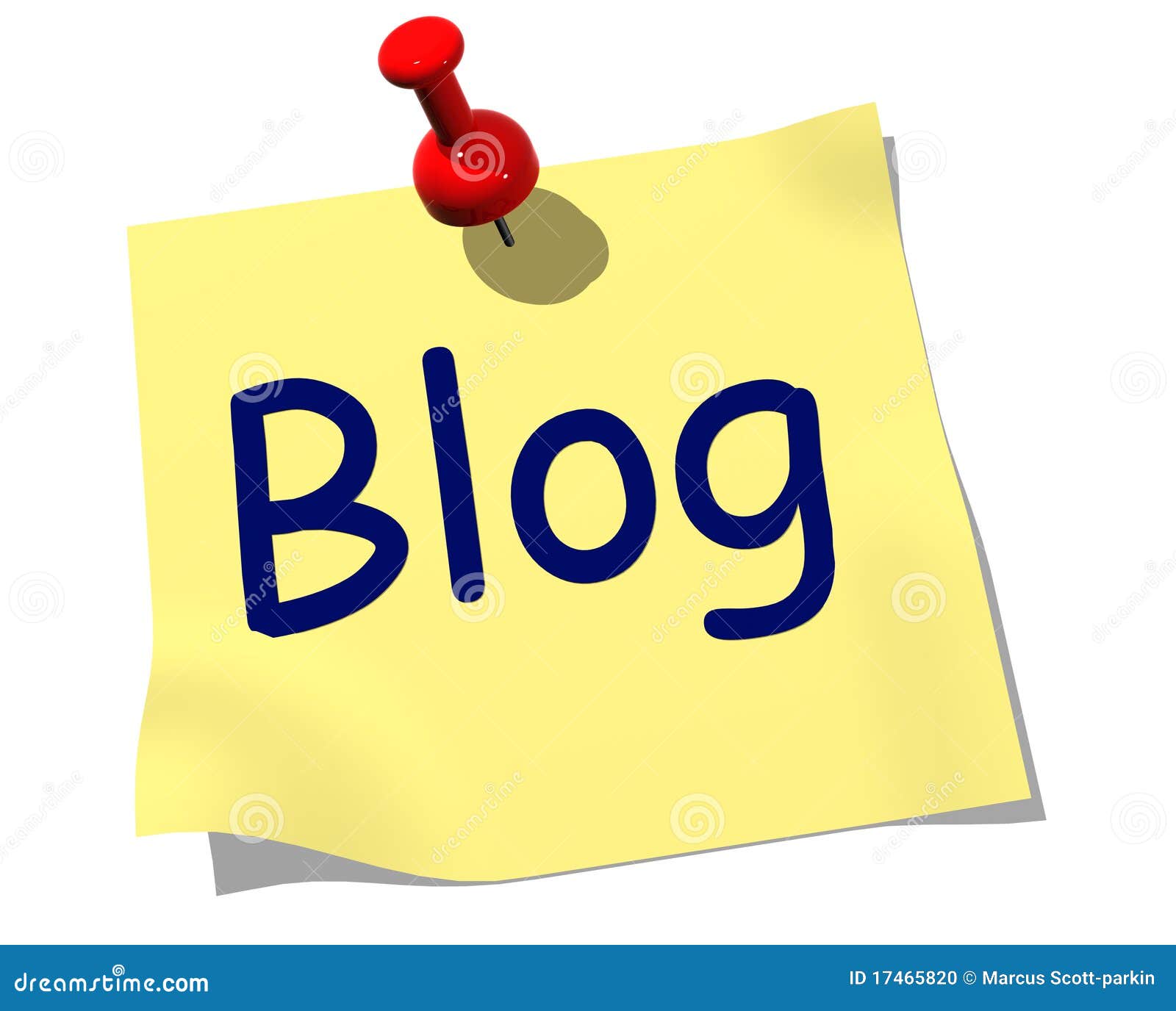 Blog Note stock illustration. Illustration of white, paper - 17465820