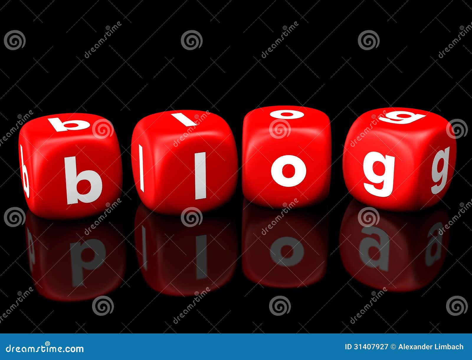 Blog Red Cubes stock illustration. Illustration of promote - 31407927