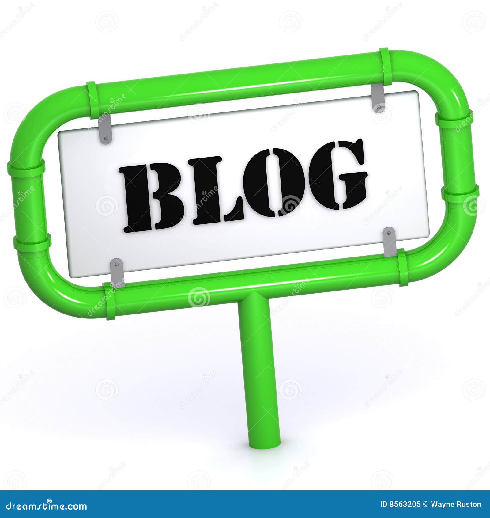 Blog Sign stock illustration. Illustration of internet - 8563205