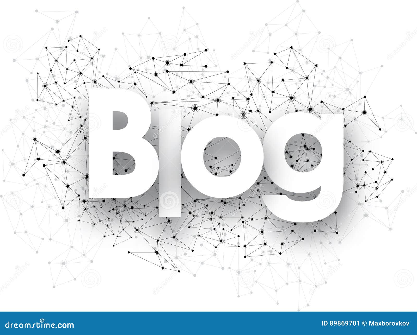 Blog sign. stock vector. Illustration of gray, dialog - 89869701