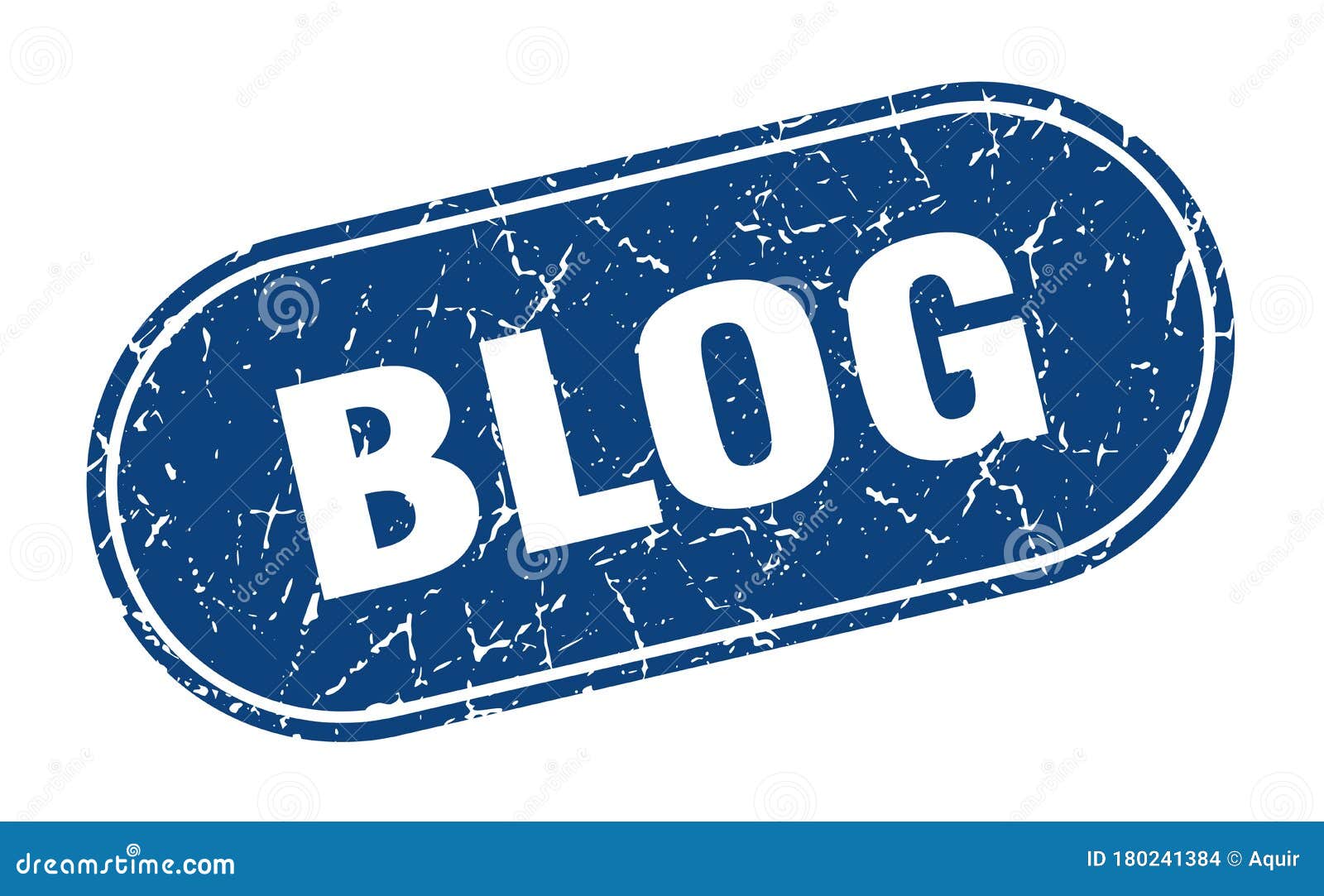 Blog Sign. Blog Grunge Stamp Stock Vector - Illustration of grungy ...