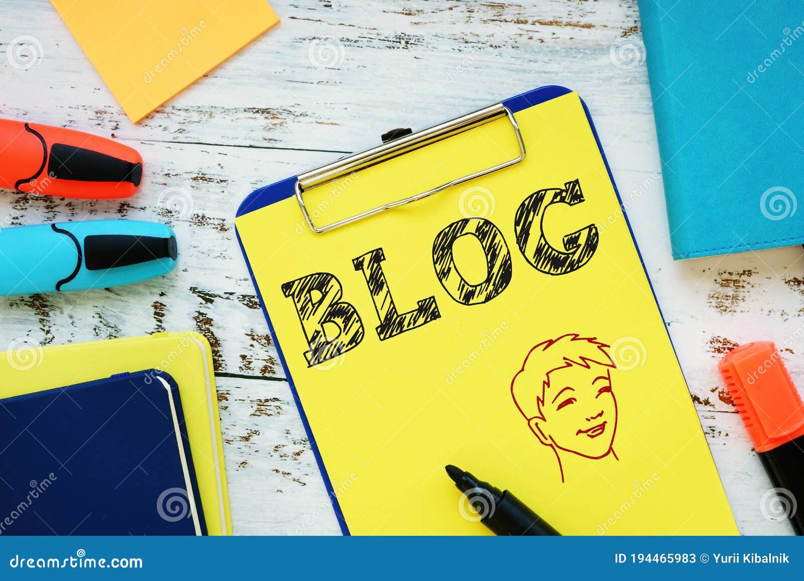 Blog sign on the sheet stock image. Image of sign, blog - 194465983