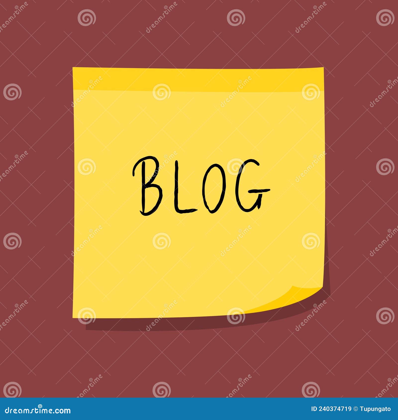 Blog sign stock vector. Illustration of online, authority - 240374719