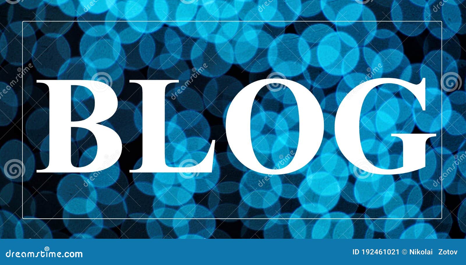 Blog-text Label on the Banner Background. Stock Image - Image of ...