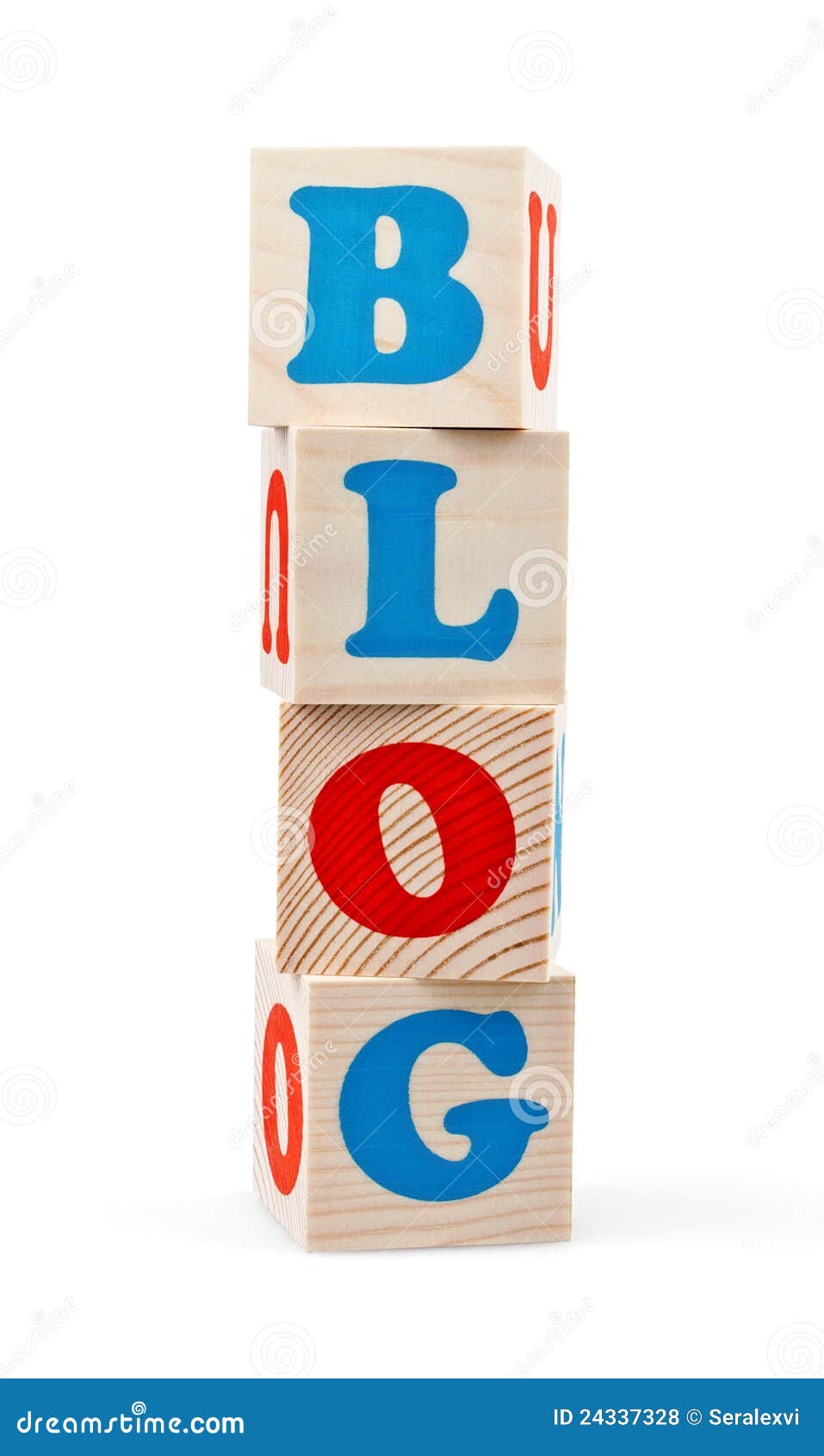 Blog Word In Wooden Cube Royalty-Free Stock Image | CartoonDealer.com ...
