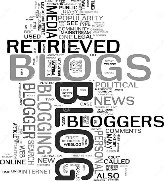 Blog word cloud stock illustration. Illustration of concept - 10975779