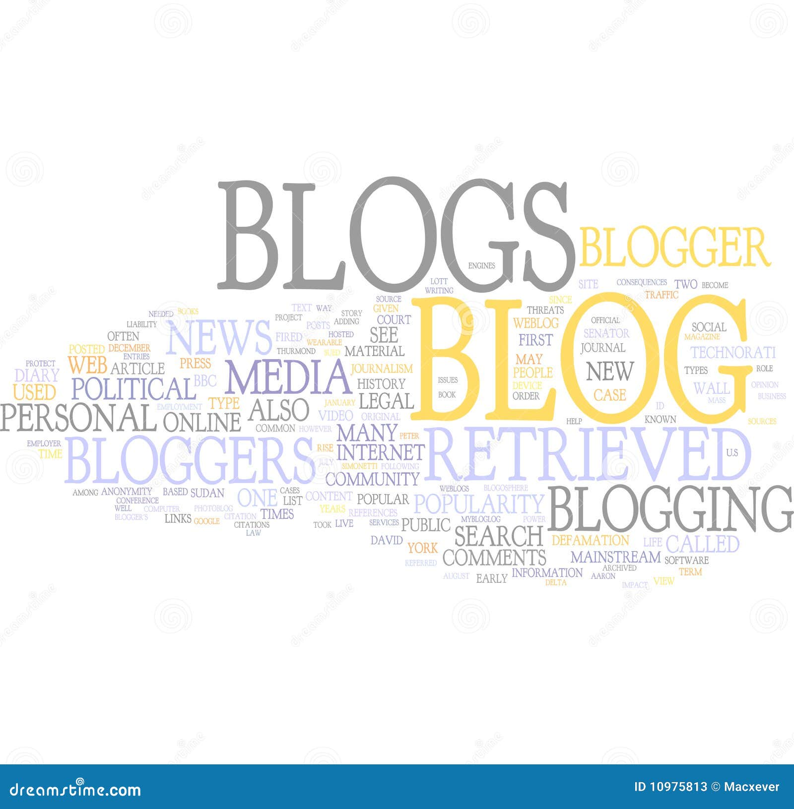 Blog Word Lettering Cartoon Vector | CartoonDealer.com #99061243