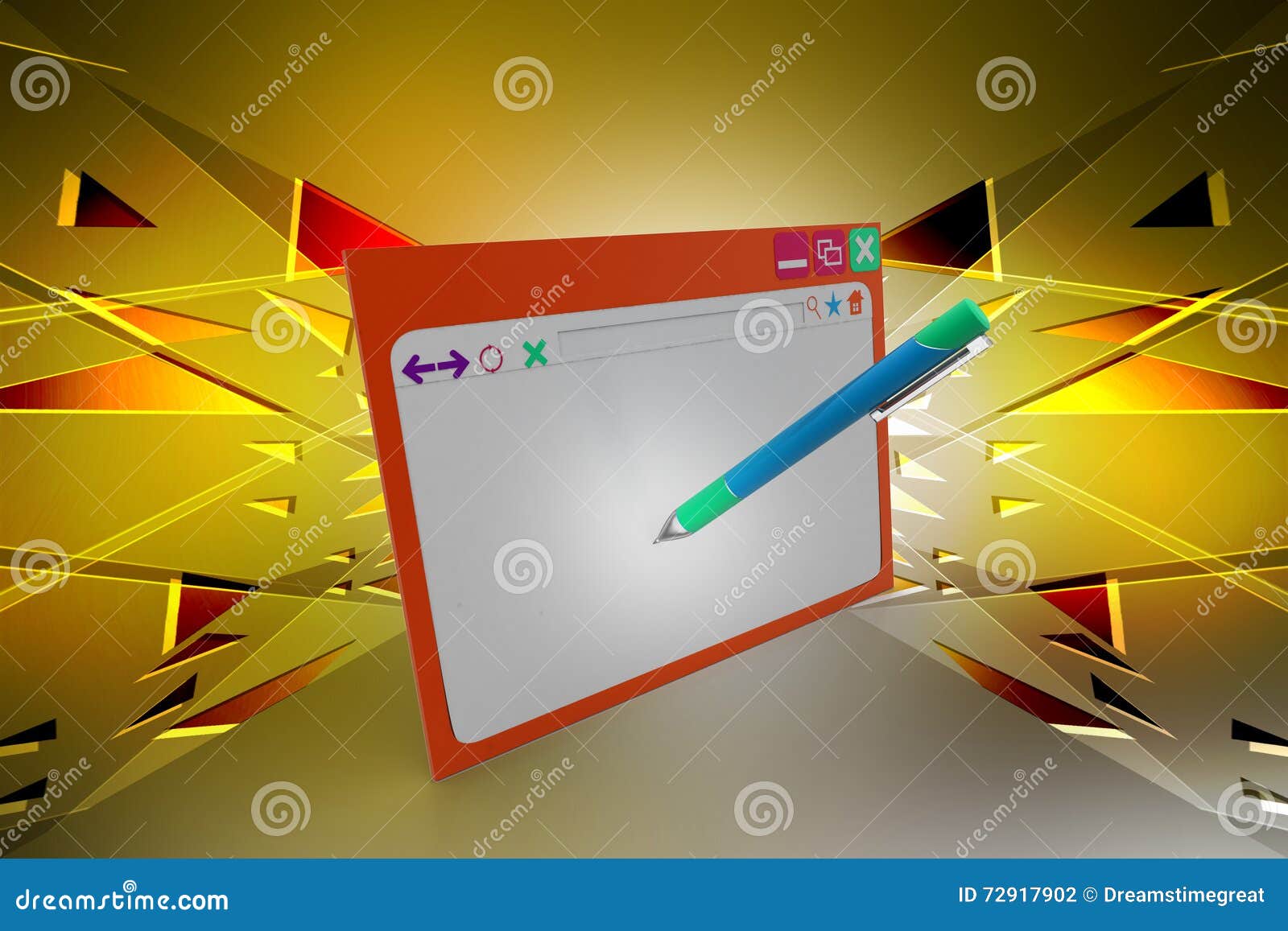 Blog writing concept stock illustration. Illustration of message - 72917902