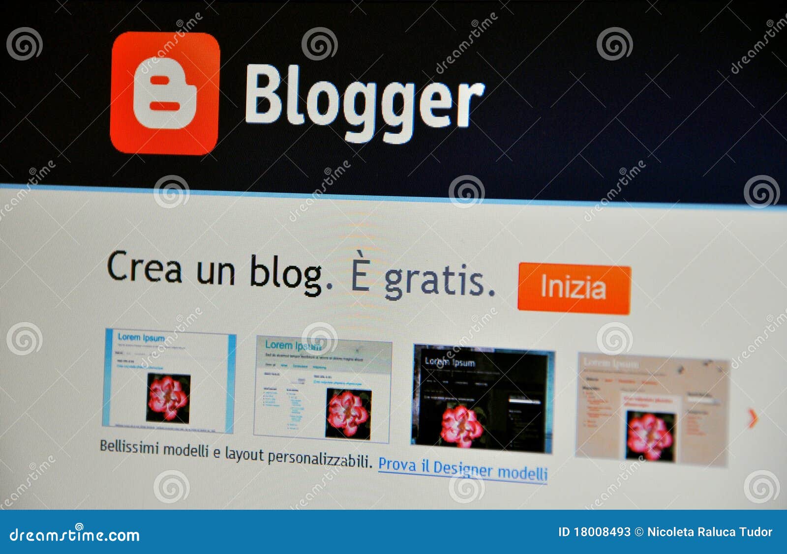 Blogger website editorial stock photo. Image of live - 18008493