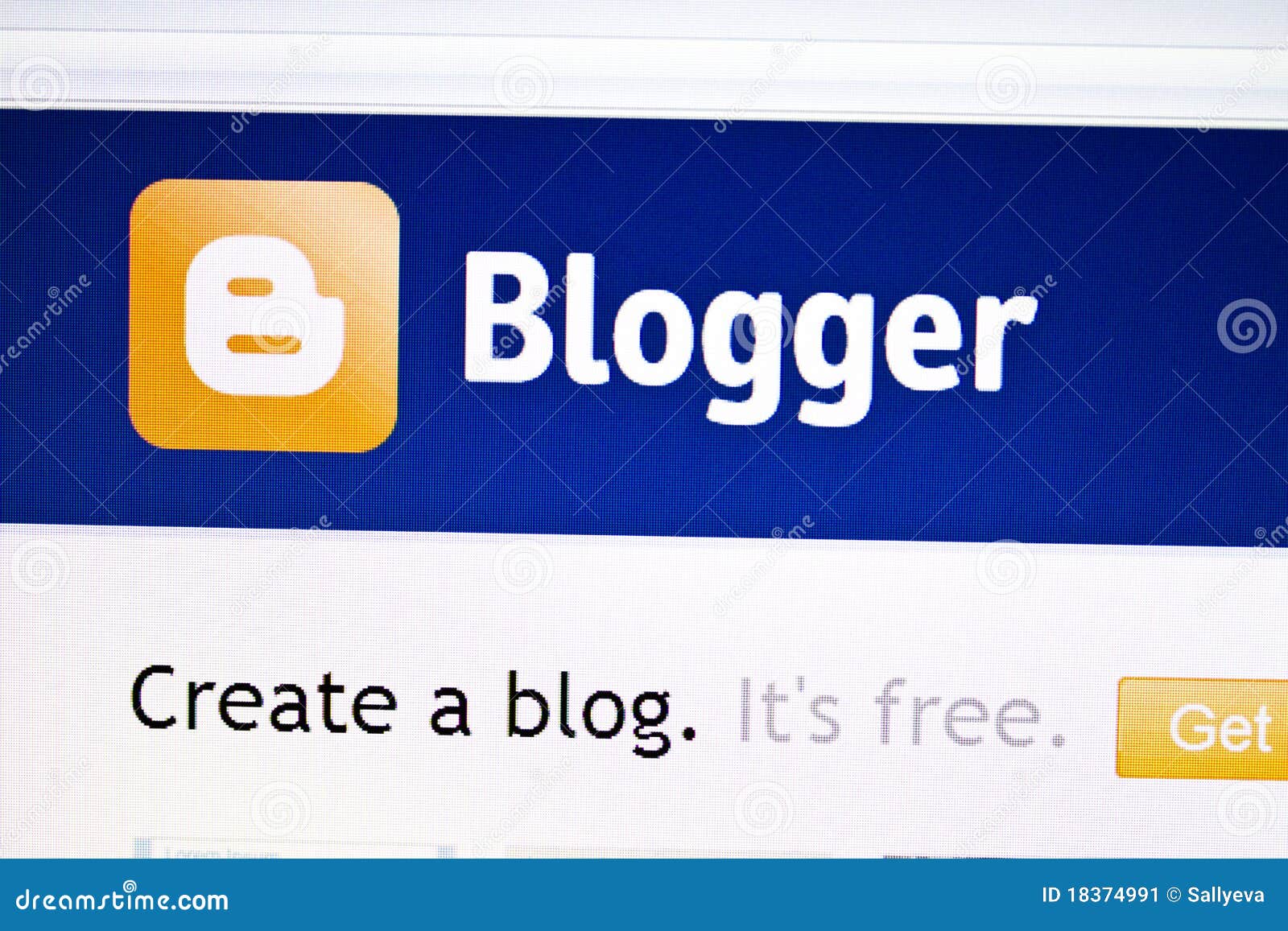 Blogger website editorial photo. Image of blog, dark - 18374991