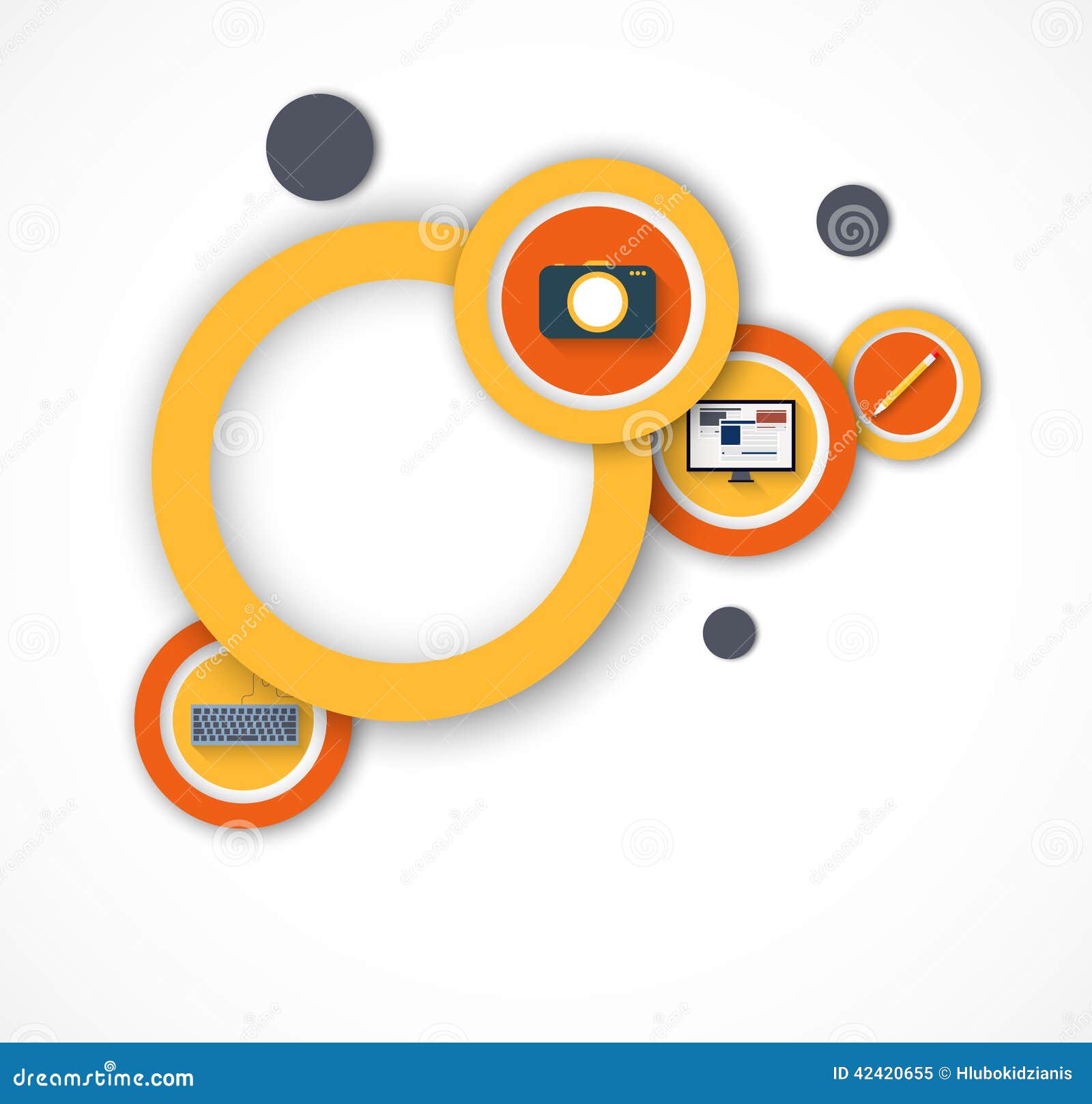 Blogging background stock vector. Illustration of flat - 42420655