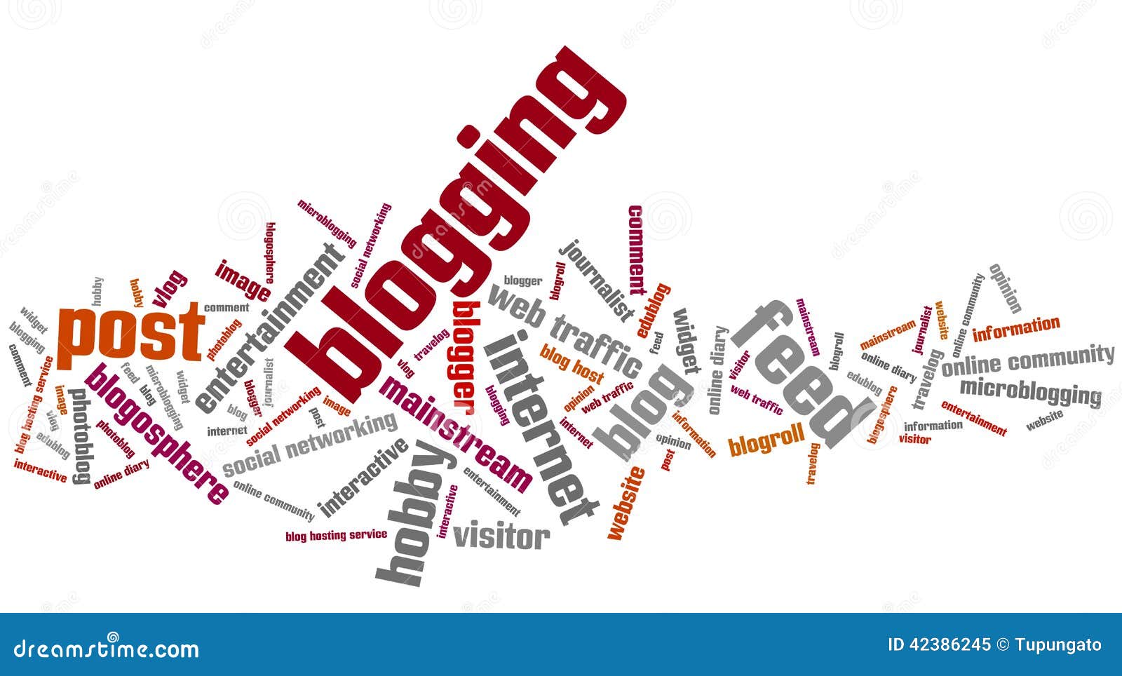 Blogging stock illustration. Illustration of creative - 42386245