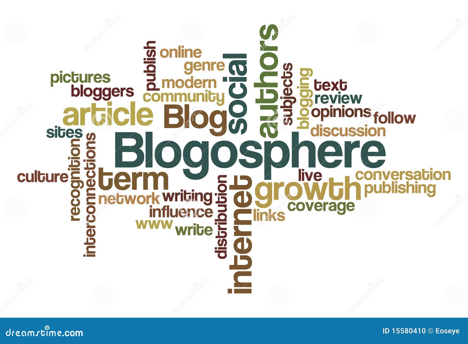 Blogosphere - Word Cloud stock illustration. Illustration of opinions ...