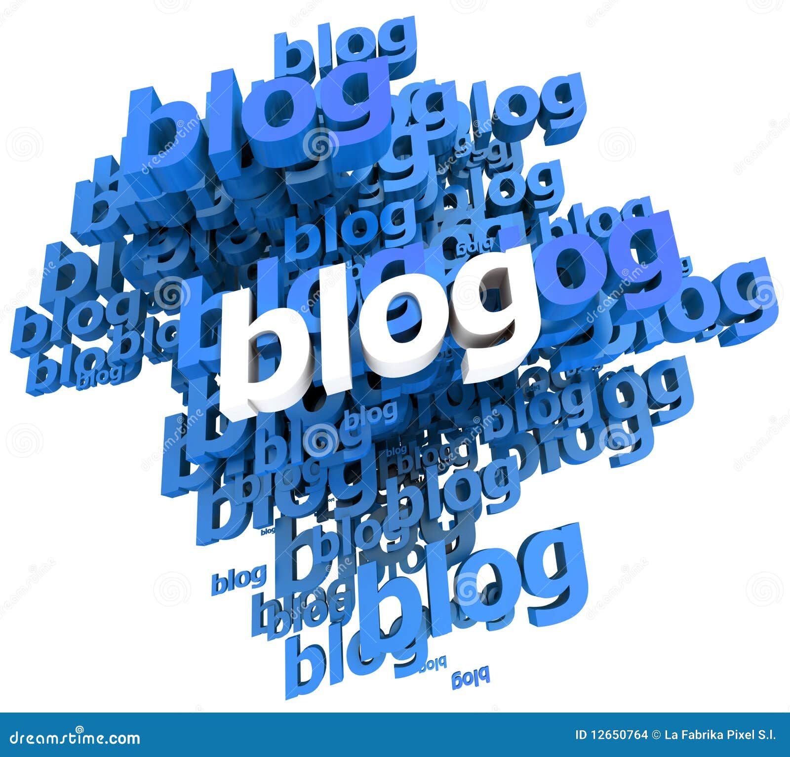 Blogs in blue stock illustration. Illustration of media - 12650764
