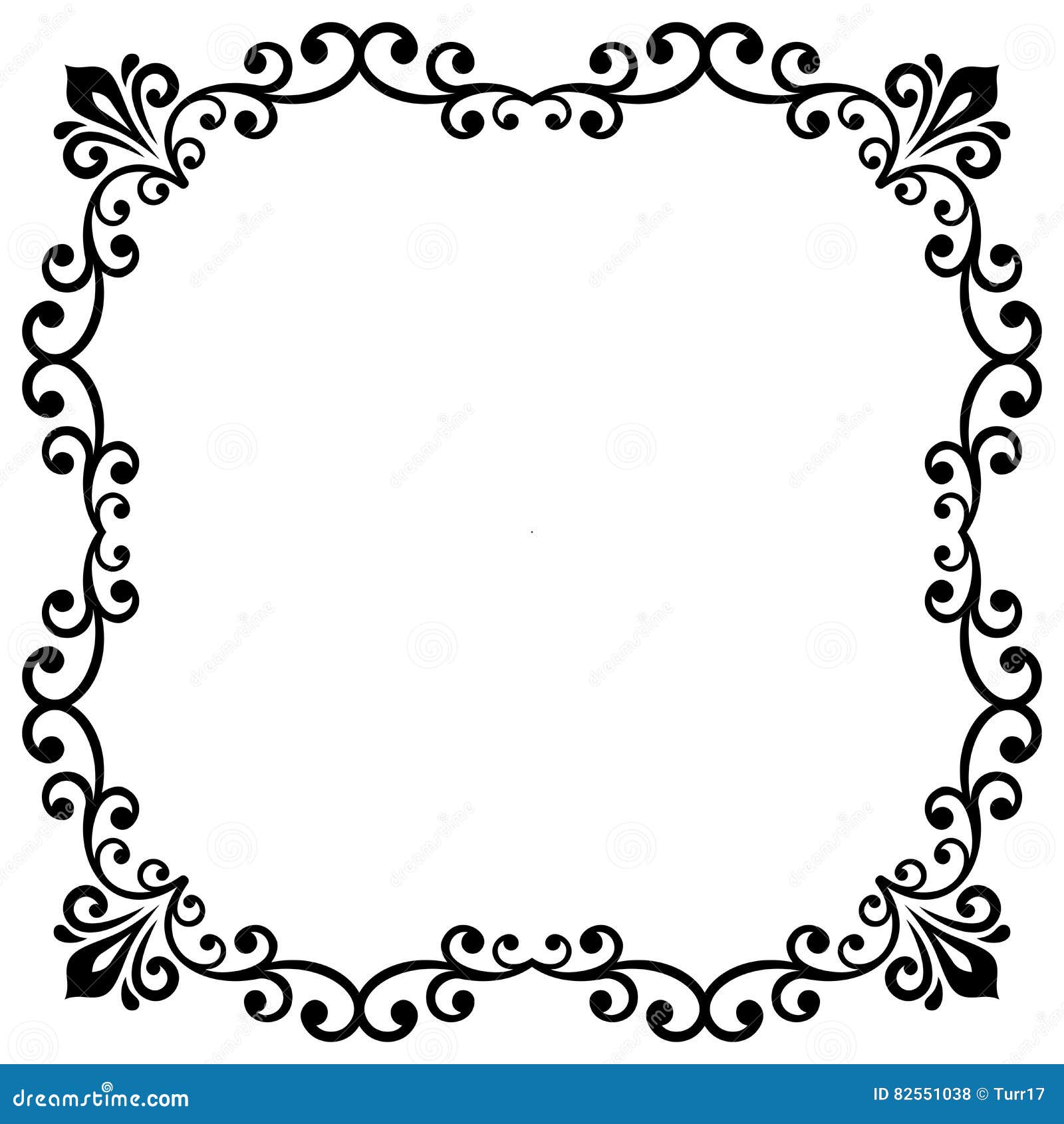 Blom- fin ram stock illustrationer. Illustration av arab - 82551038