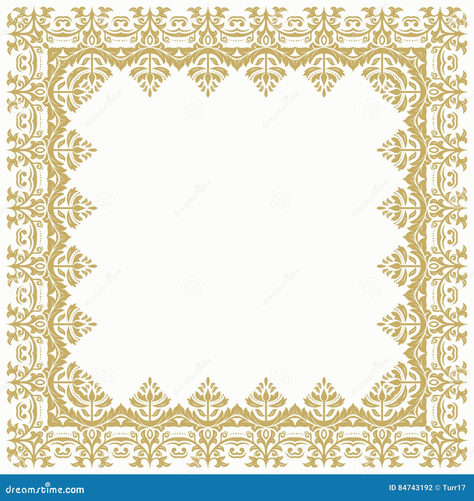 Blom- fin ram stock illustrationer. Illustration av arabisk - 84743192