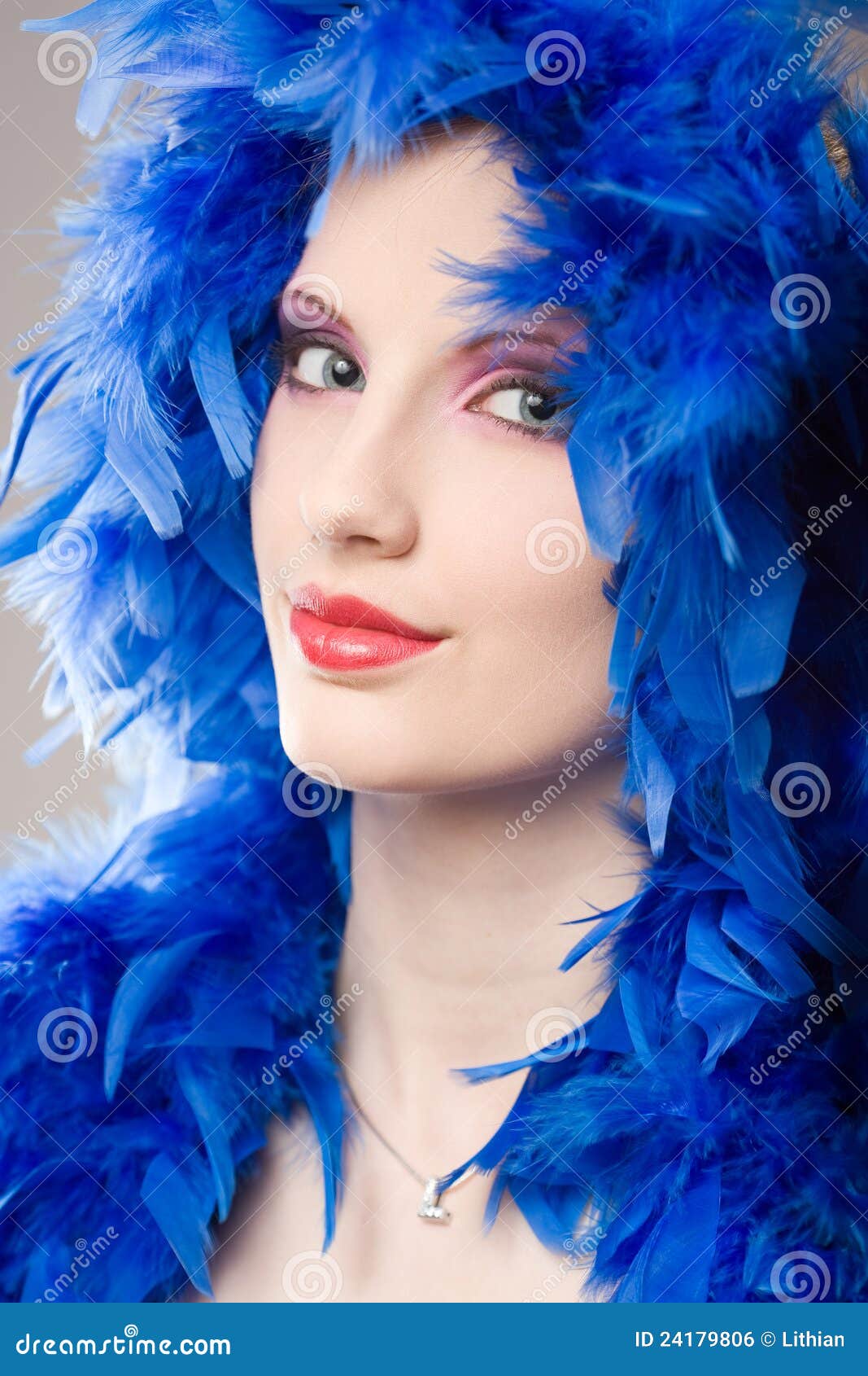 Blond Beauty in Vivid Makeup. Stock Photo - Image of beautiful, makeup ...