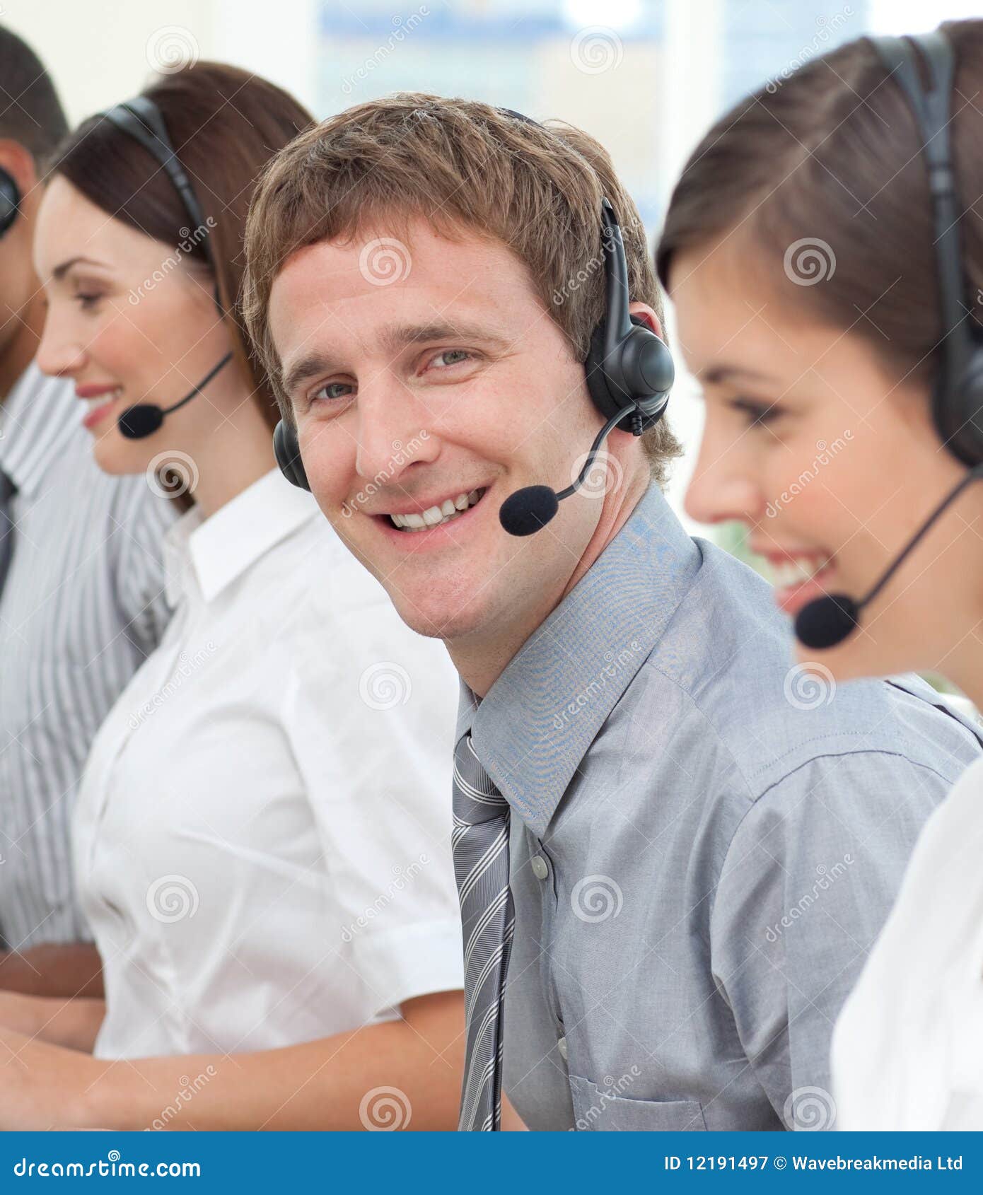 Blond Businessman Smiling at the Camera Stock Image - Image of male ...