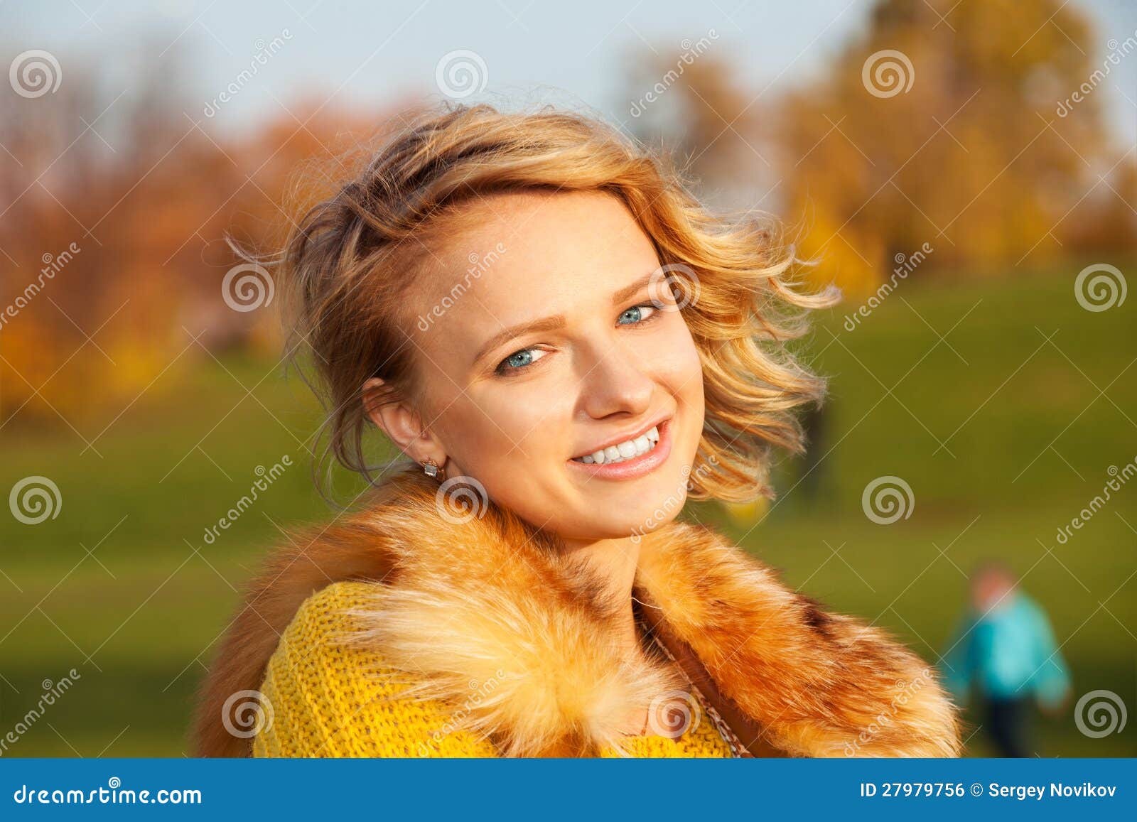 Blond Girl with Big Nice Smile Stock Photo - Image of lifestyle, person ...