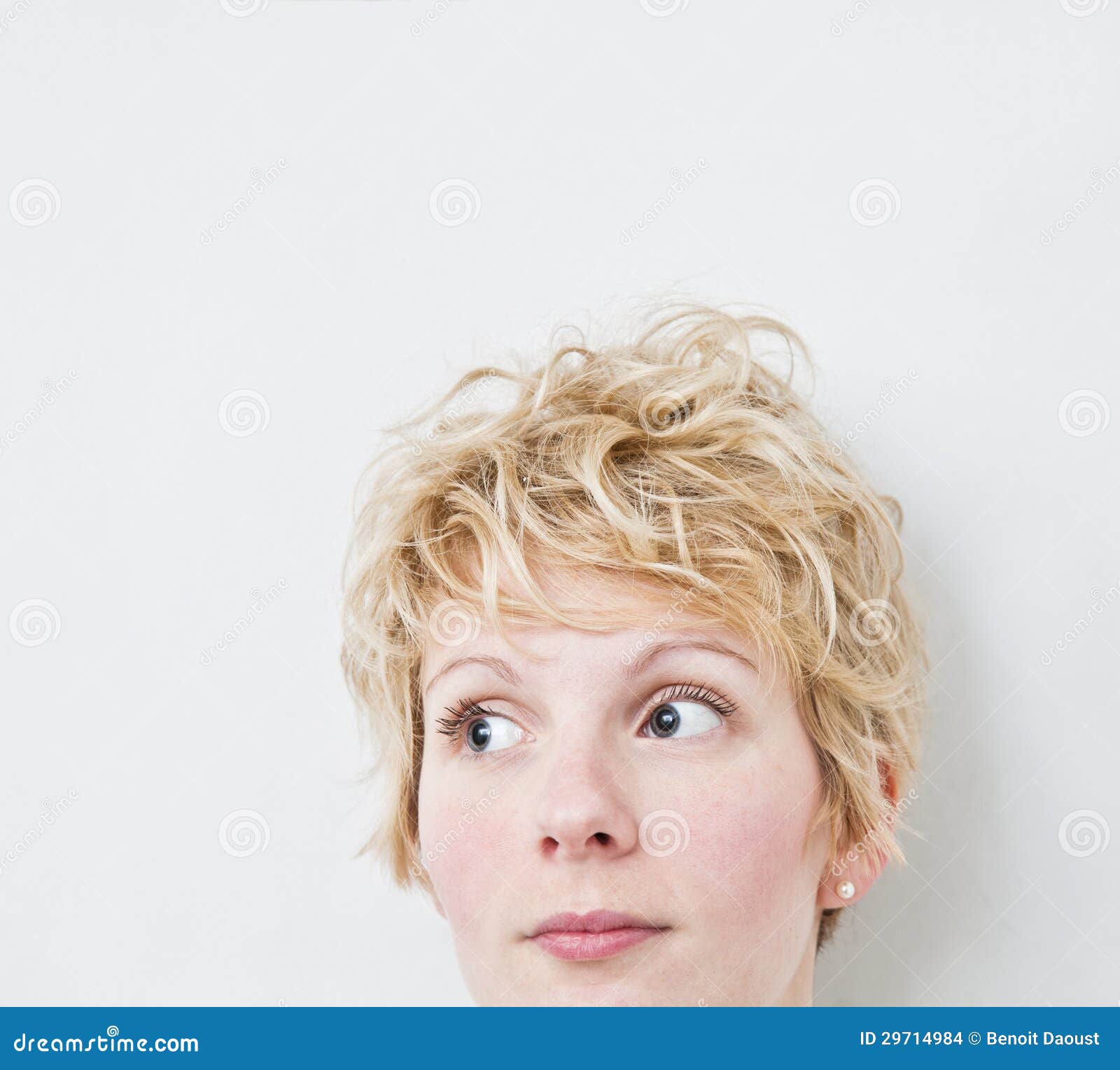 Blond Girl Looking Left Side Stock Photo - Image of 2530, beautiful ...