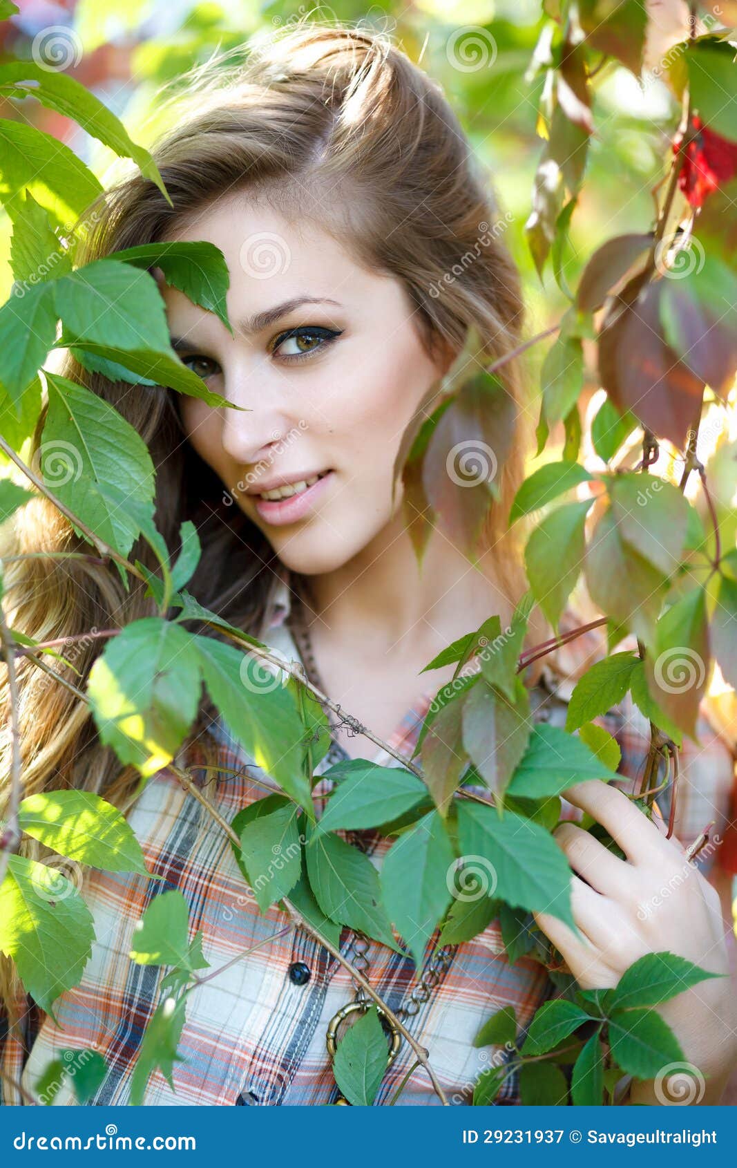Blond girl posing outdoor stock image. Image of pretty - 29231937