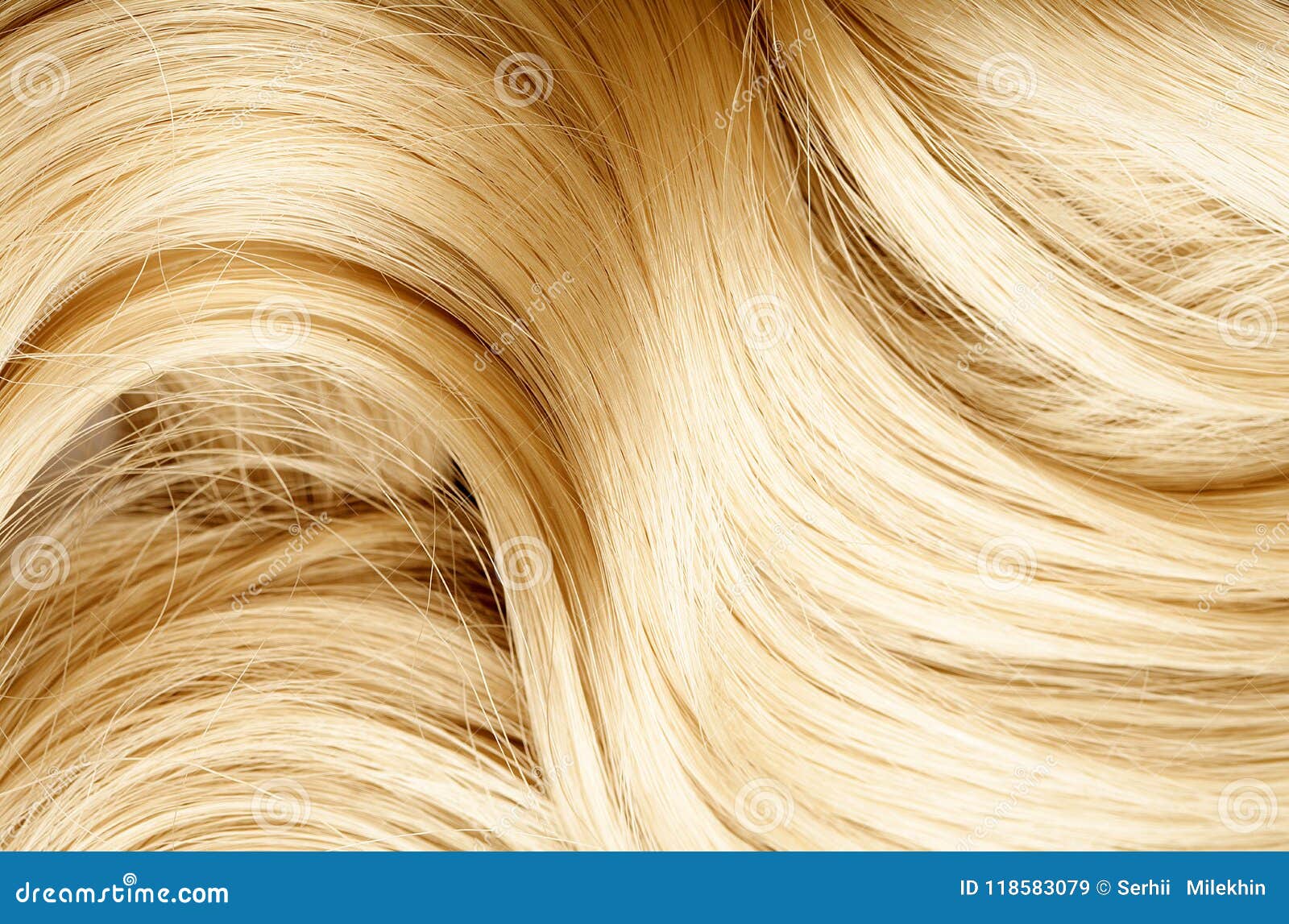 Blond Haar De Textuur Van Het Haar Gezond Haar De Zorg Van Het Haar ...