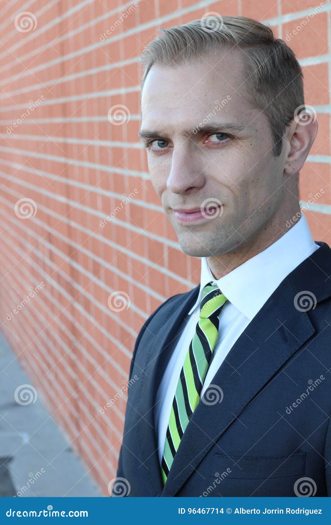 Blond Handsome Clean Cut Businessman Portrait Stock Photo - Image of ...