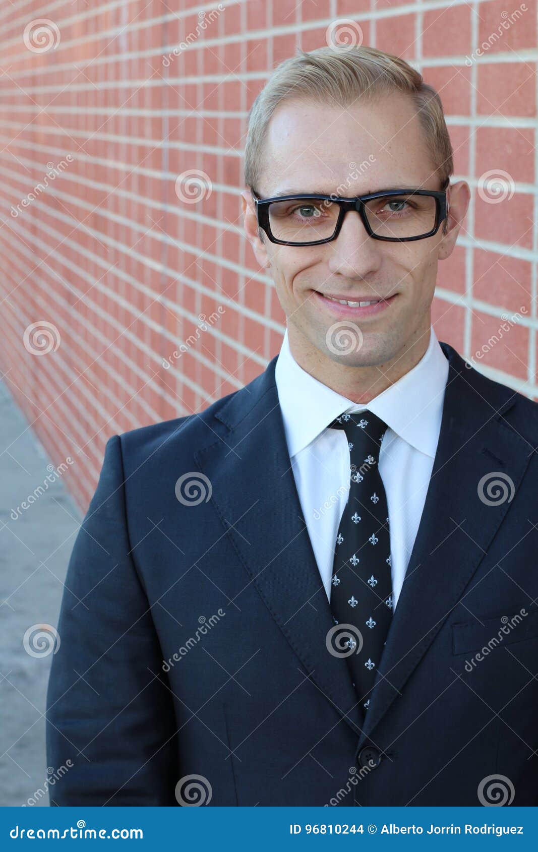 Blond Handsome Clean Cut Businessman Portrait Stock Photo - Image of ...