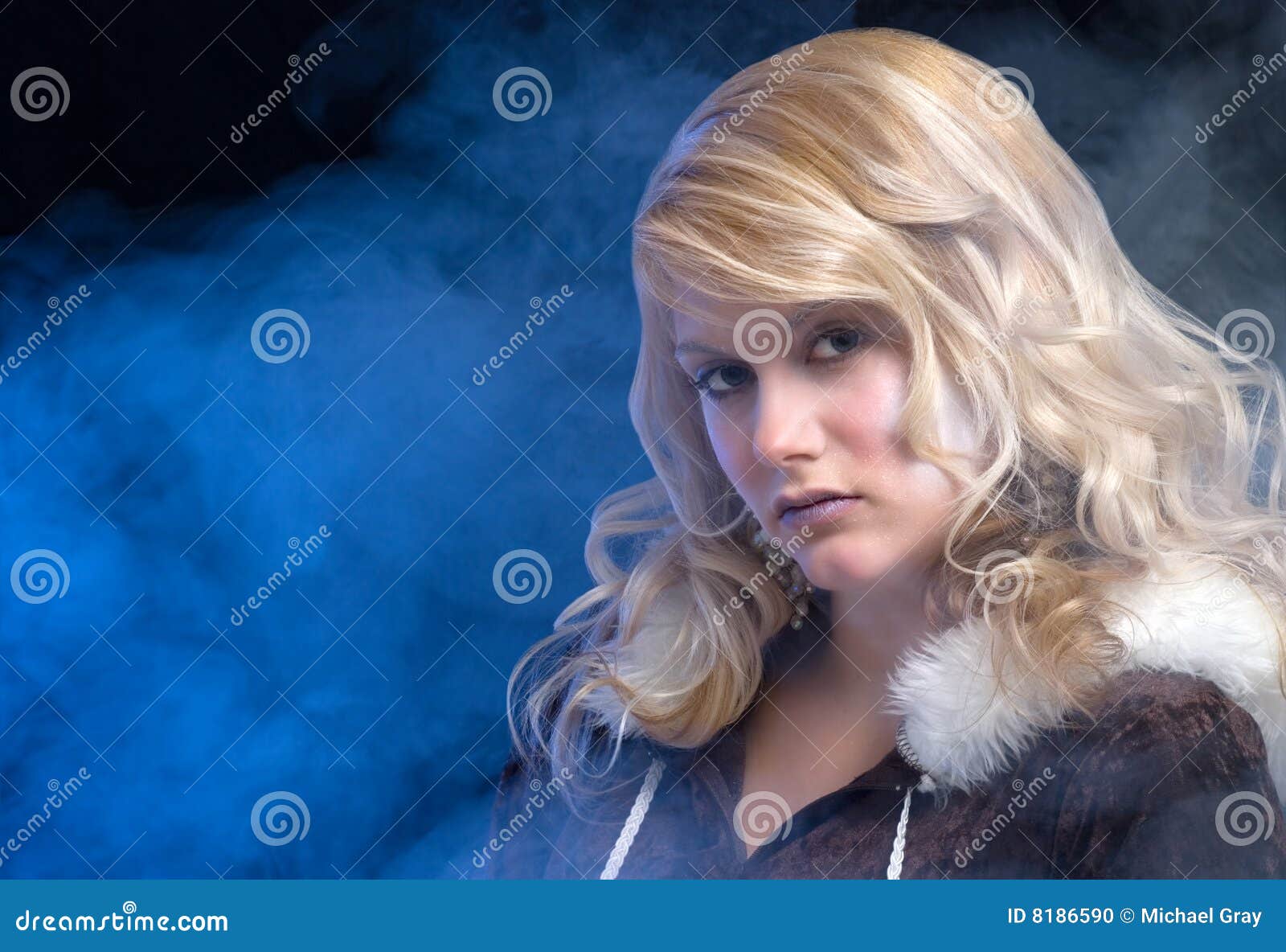 Blond ice woman stock photo. Image of cool, beautiful - 8186590