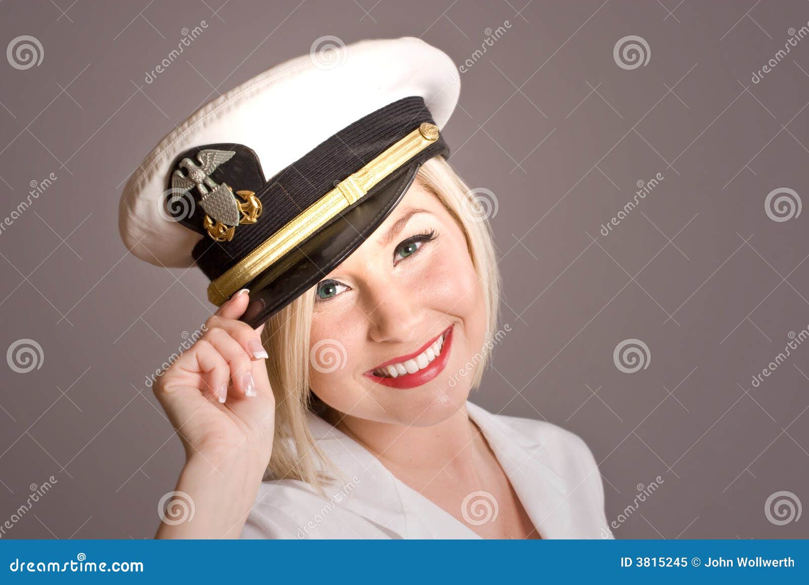 Blond Model with Tipping Hat Stock Image - Image of cute, glamor: 3815245