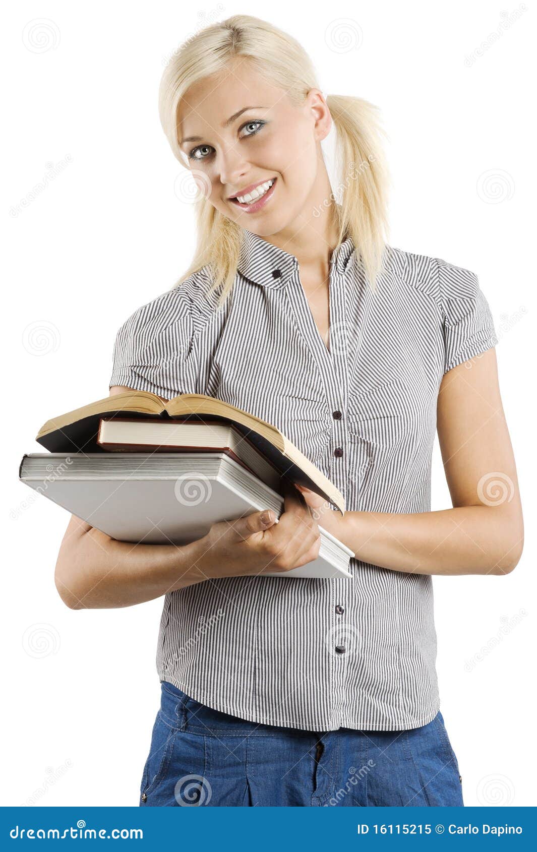 The blond student stock image. Image of fall, college - 16115215