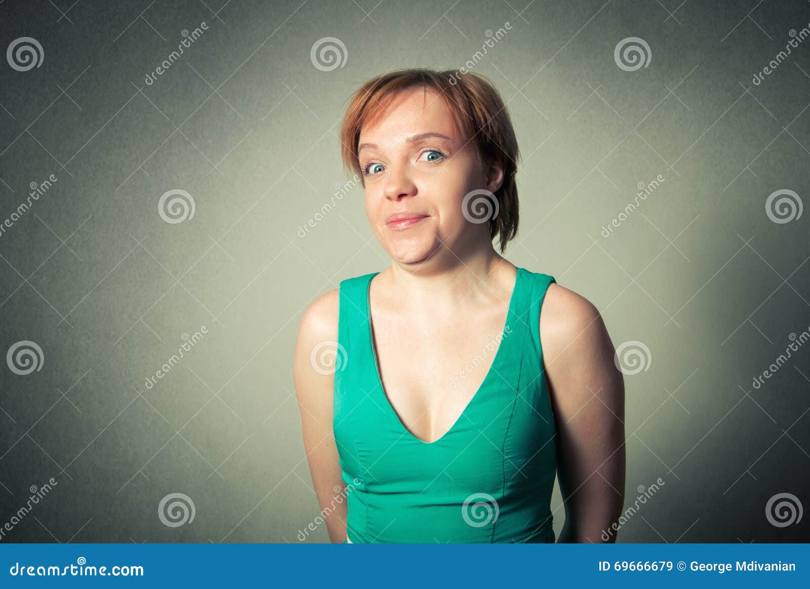 Blond Woman with Funny Expression Stock Image - Image of adult, pretty ...